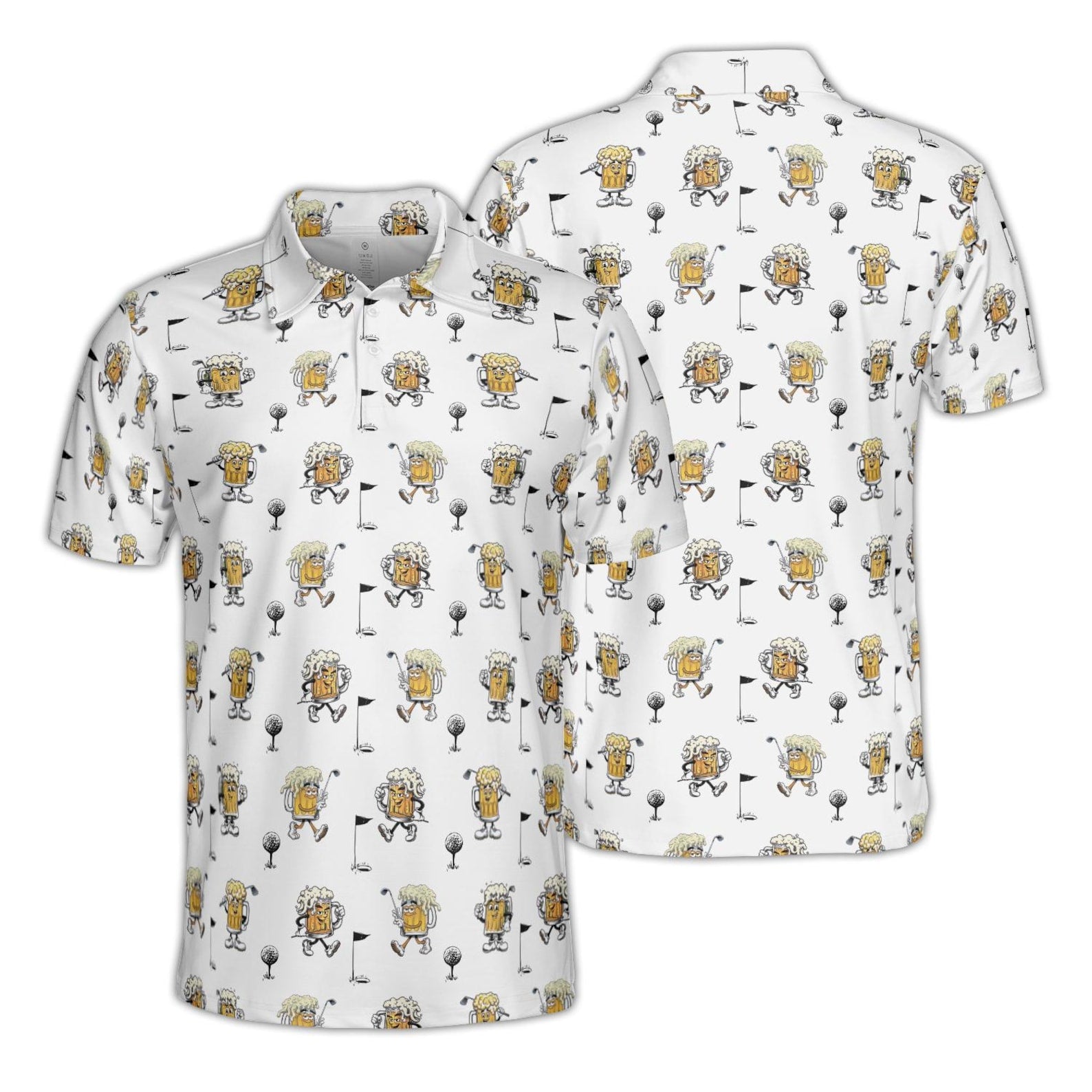 Mens Funny Beer Golf Polo Shirts, Beer Golf Shirts For Men GE0088 – Masnine